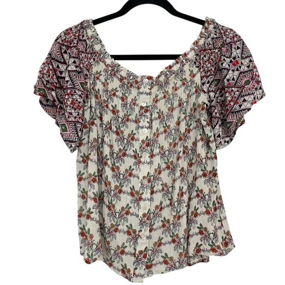 Patrons of Peace | Tops | Patrons Of Peace Stitchfix Floral Off ...